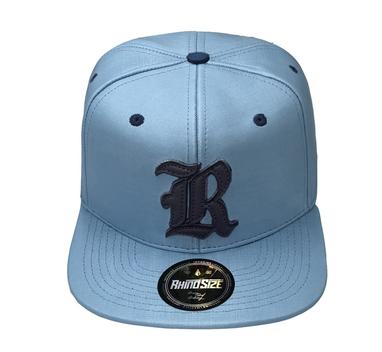 Boné Rhino Size Los Rhino Aba Reta Couro Azul Claro e Marinho - Boné ...