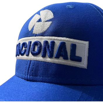 Boné Senna Nacional Azul F1 Aba Curva Premium - DXZ BONES - Boné ...
