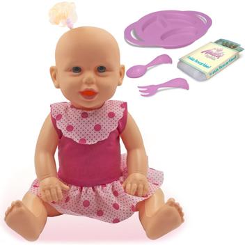 Boneca Analu Sopinha Faz Cocô Bebê Baby Sid-nyl Brinquedo - Bonecas ...