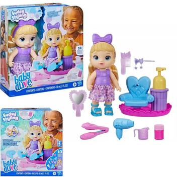 Boneca Baby Alive Sudsy Styling Cabelos Loiros Hasbro - Bonecas ...