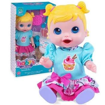 Boneca Baby Collection Alive Comidinha Come e Faz Caquinha Menina ...