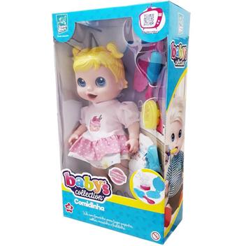 Boneca babys collection comidinha 33cm super toys - Bonecas - Magazine ...