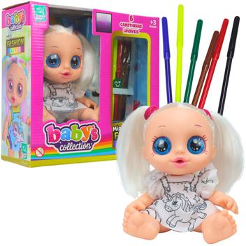 Boneca Babys Collection Mini Fashion Color 645 Super Toys - Bonecas ...