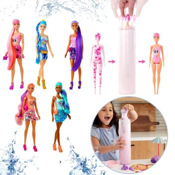 Boneca Barbie Color Reveal Com Varias Surpresas - Mattel - Boneca ...
