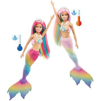 Boneca Barbie Fantasy Sereia Muda de Cor Mattel Rosa - Bonecas ...