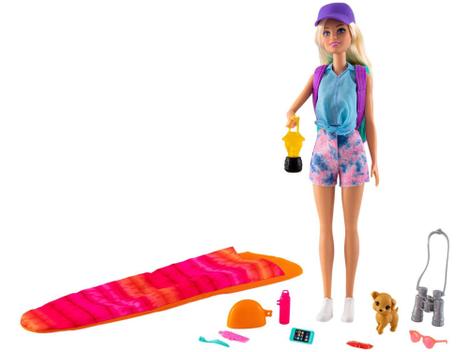 Boneca Barbie Malibu Dia de Acampamento - com Acessórios Mattel ...