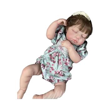 Boneca Bebê Reborn De Vinil, 50cm, Loulou, Com Transplante De Cabelo ...