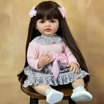 Boneca Bebê Reborn Realista De 55 Cm Desenhada À Mão Em 3D Com ...