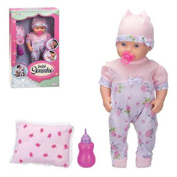 Boneca Bebê Soninho 50cm 3 Acessórios Miketa - Carrinho de Boneca - Magazine Luiza