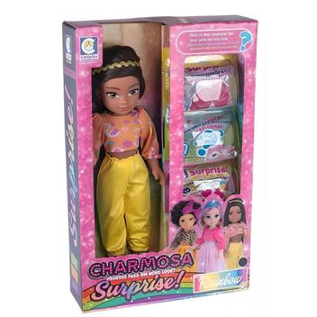 Boneca Charmosa Surprise Morena Cotiplas 2664 - Bonecas - Magazine Luiza