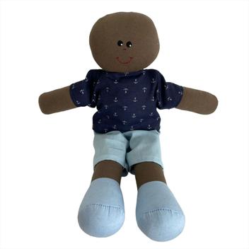 Boneca De Pano Bebê Artesanal Nome 30cm - Monzillo Baby & Kids ...