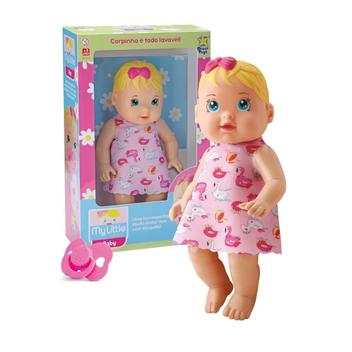 Boneca Divertida My Little Collection Baby Com Chupeta 8213 - DIVERTOYS ...