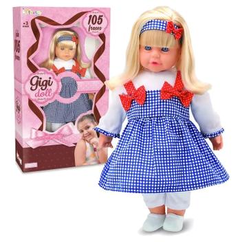 Boneca Gigi Doll Fala 105 Frases Bebê Grande 50 Cm C/ Cabelo - Miketa ...