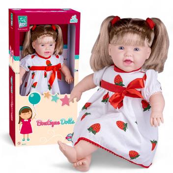 Boneca Grande 53cm Boutique Dolls C/ Cabelo Loira - Brinquendo para ...