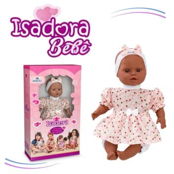 Boneca Isadora Bebe Negra Careca - Adijomar - Boneca Negra - Magazine Luiza