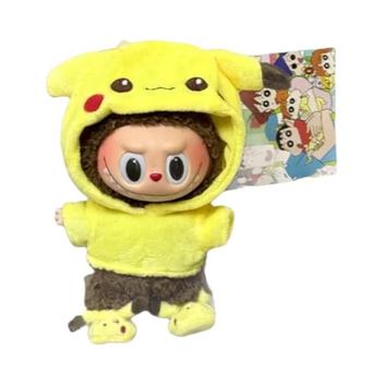 Boneca Labubu V1 V2 De 17cm, Pingente Fofo Em Posição Sentada, Caixa ...