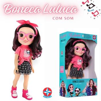 Boneca Luluca com Som Estrela youtuber pandinhas 30cm - Bonecas ...