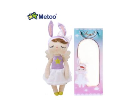 Boneca Metoo Angela Anjo Lilás Estrela Dourada 34 Cm + Sacola Metoo ...