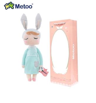 Boneca Metoo Angela Verde e Cinza Tradicional 34 Cm + Sacola Metoo ...