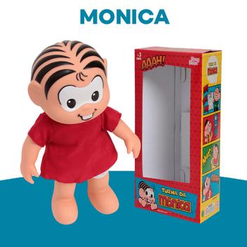 Boneca Monica Clássica Turma da Monica Grande 36cm Vinil - Baby Brink ...