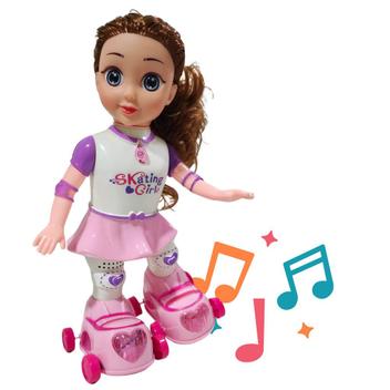 Boneca Patinadora Luz e Som Patins Skating Divertida - Toytoy - Sons e ...