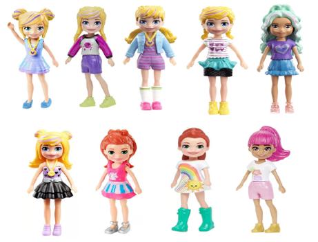Boneca Polly Pocket Básica Sortidas Original - Mattel FWY19 - Boneca ...
