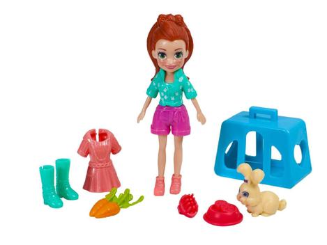 Boneca Polly Pocket com Bichinhos com Acessórios - Mattel - Boneca ...