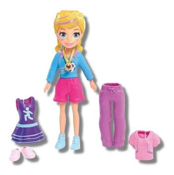 Boneca Polly Pocket - Jogadora Estrella De Futebol - Mattel - Boneca ...