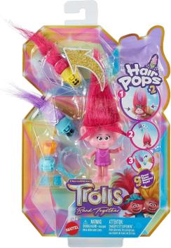 Boneca Poppy Trolls Hair Pops Band Together Mattel HNF10 - Bonecos ...