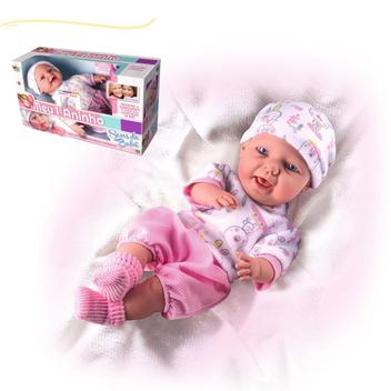 Boneca que fala chora ri da risada fala mamae e papai bebe realista ...
