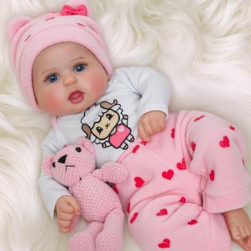 Boneca Reborn BABESIDE Bailyn 43cm - Com Caixa de Presente para ...