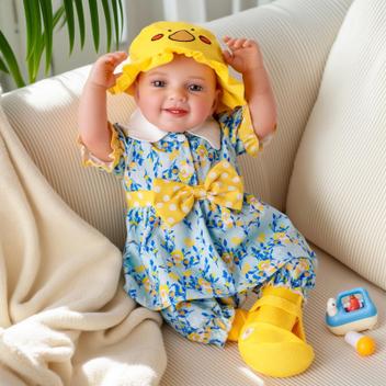 Boneca Reborn BABESIDE Leen, corpo macio, menino realista, de 50 cm ...