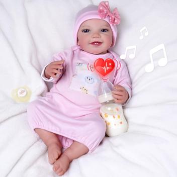 Boneca Reborn BABESIDE Lifelike Leen 50cm - Com Batimento Cardíaco ...