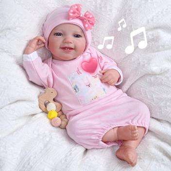 Boneca Reborn BABESIDE Lifelike Leen 50cm - Com Batimento Cardíaco ...