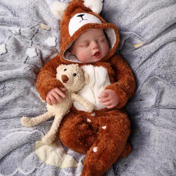 Boneca Reborn BABESIDE Lifelike Sleeping Boy 50 cm com acc - Boneca ...