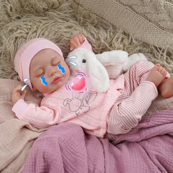 Boneca Reborn BABESIDE Loulou 50cm - Com Batimento Cardíaco - Para ...