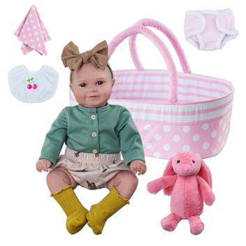 Boneca Reborn BABESIDE Maddy com berço de 50 cm com acesso. - Boneca ...