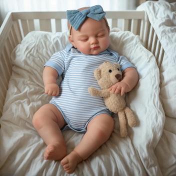 Boneca Reborn BABESIDE - Menino Realista de 50cm com Acessórios ...