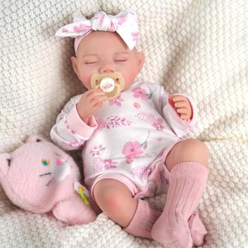 Boneca Reborn BABESIDE Olivia 50cm com acessórios de 3 anos ou mais ...