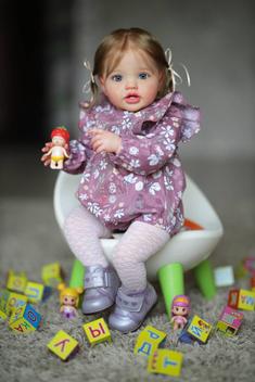 Boneca Reborn Baby Doll Anano Girl 60 cm de silicone realista 1,5 kg - Boneca Reborn - Magazine ...
