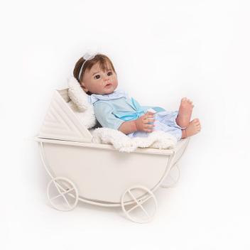 Boneca Reborn Boneca Realista Corpo de Silicone NEW HAPPY ...