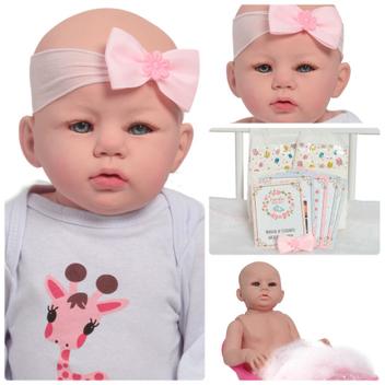 Boneca Reborn de Silicone Careca Recém Nascida Com Itens - Cegonha ...