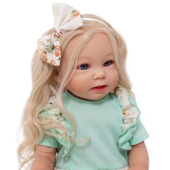 Boneca Reborn Realista Bebe Corpo de Silicone NEW HAPPY - Bonecas ...