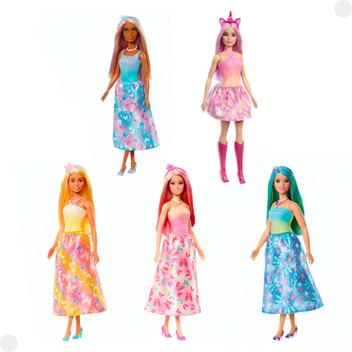 Bonecas Barbie Fantasy Princesas Coloridas HRR07 - Mattel - Boneca ...