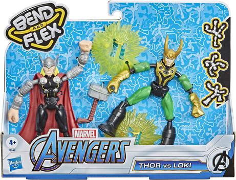 Boneco avengers bend & flex: thor e loki f0245 - Hasbro - Boneco Thor ...