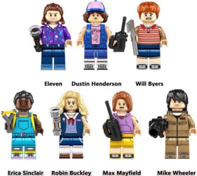 Boneco Blocos De Montar Coleção Stranger Things Bicicleta - Mega Block ...