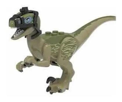 Boneco Blocos De Montar Jurássico Velociraptor Dinossauro - Mega Block ...