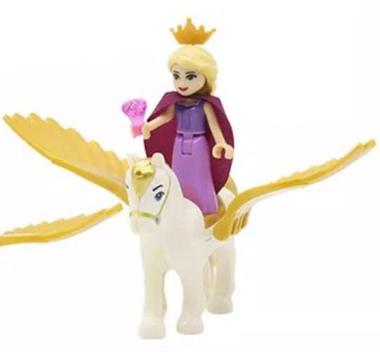 Boneco Blocos De Montar Rapunzel Cavalo Alado - Mega Block Toys ...