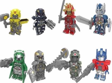 Boneco Blocos De Montar Transformers Bumblebee Optimus Prime - Mega ...