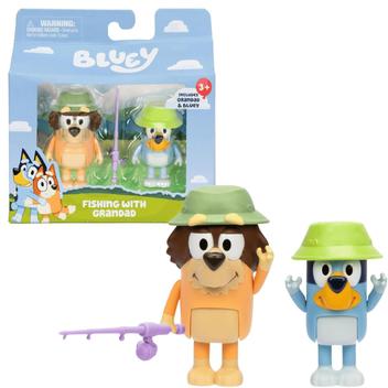 Boneco Bluey Pescando Com Grandad 6 cm Story Figure Candide - Bonecos ...